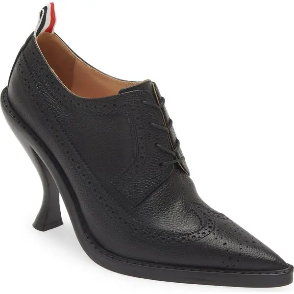Thom Browne Pointed Toe Wingtip Pump