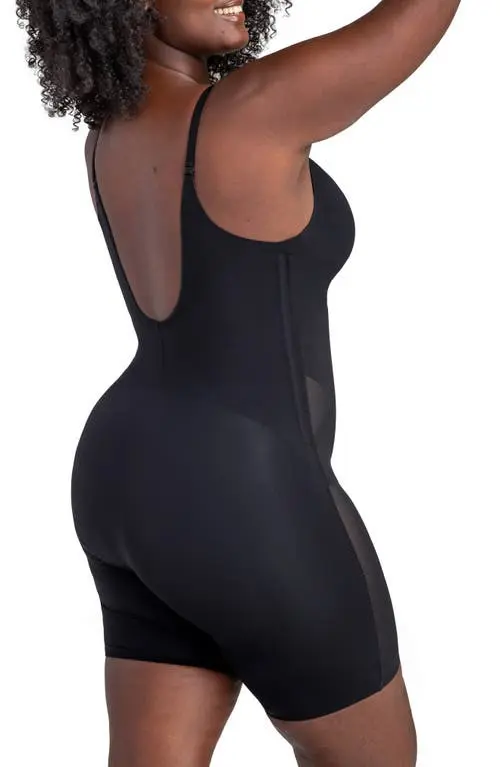 HONEYLOVE Low Back Mid Thigh Bodysuit - Runway