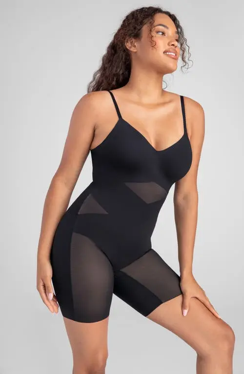 HONEYLOVE Low Back Mid Thigh Bodysuit - Runway