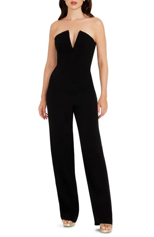 Dress The Population Fernanda Strapless Jumpsuit - Black