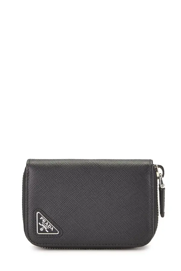 Prada Saffiano Coin Purse - Black