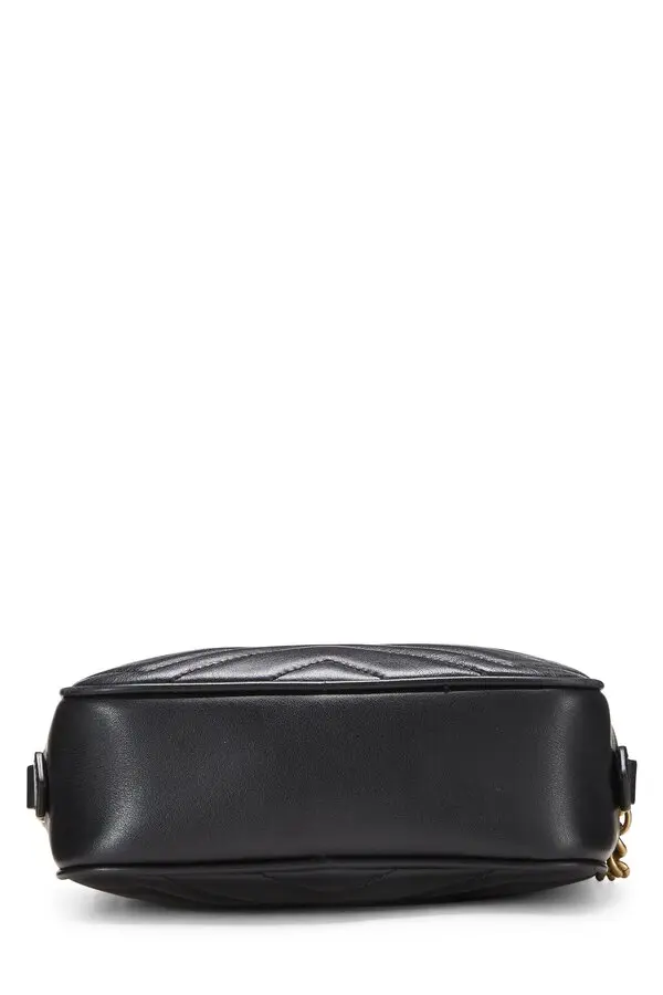 Gucci Leather Gg Marmont Shoulder Bag - Black