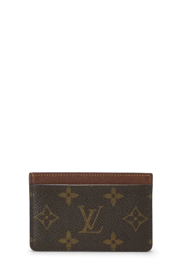 LOUIS VUITTON Monogram Canvas Porte Cartes Simple