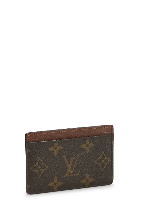 LOUIS VUITTON Monogram Canvas Porte Cartes Simple
