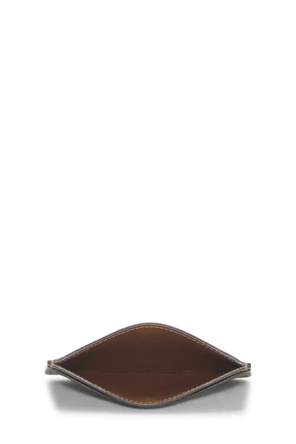 LOUIS VUITTON Monogram Canvas Porte Cartes Simple - Brown