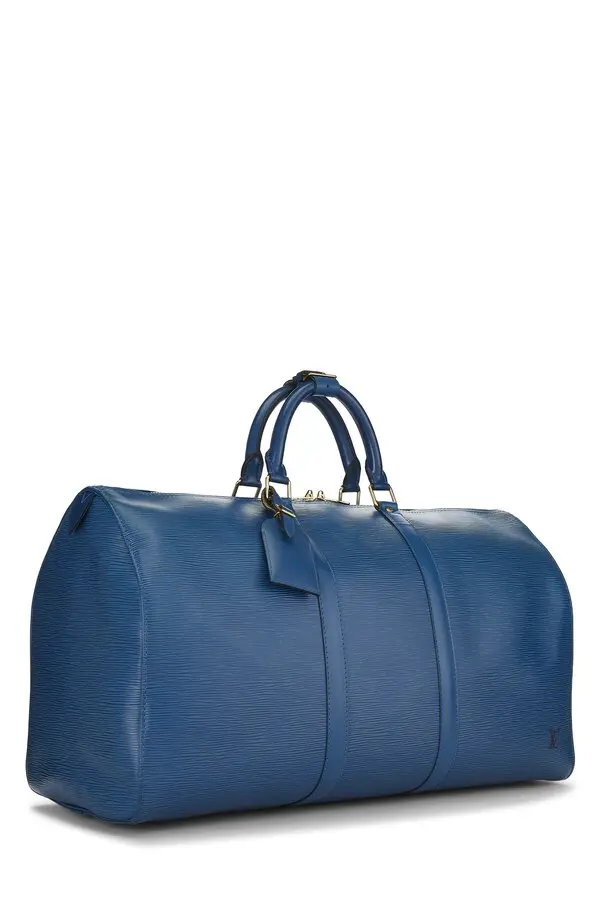 LOUIS VUITTON Toledo Epi Keepall 50 - Blue