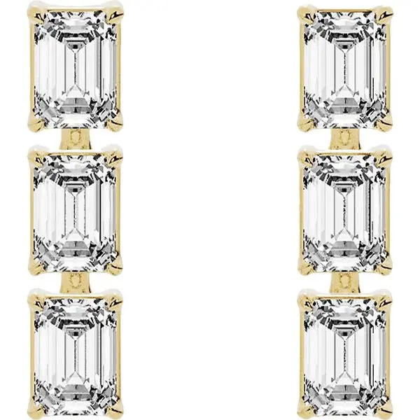 JENNIFER FISHER 18k Gold 1.44 Ctw Diamond Drop Earrings - 18k Yellow Gold