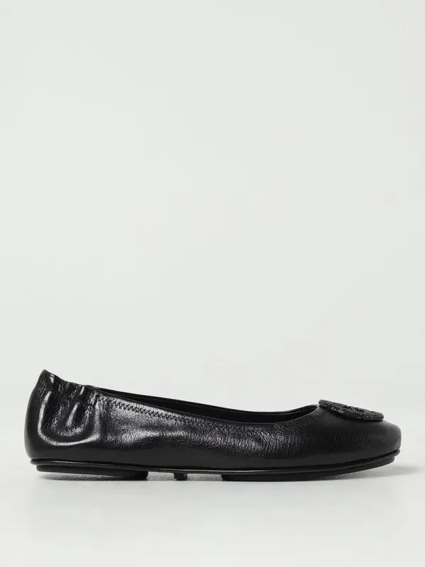 Tory Burch Minnie Nappa Leather Ballet Flats - Black