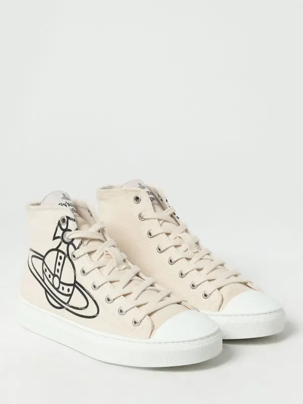 VIVIENNE WESTWOOD High Top Sneakers - Beige