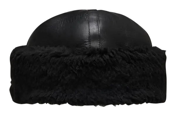 TOTÊME - Toteme Leather And Shearling Beanie