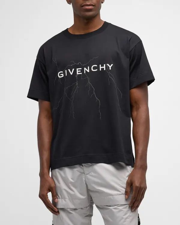 GIVENCHYブラック ロゴ Tシャツ　Mサイズ Givenchy ロゴ Tシャツ | ブラック | FARFETCH JP