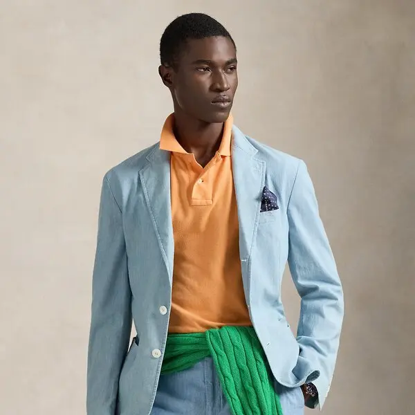 Ralph Lauren Polo Soft Tailored Suit Jacket - Chambray