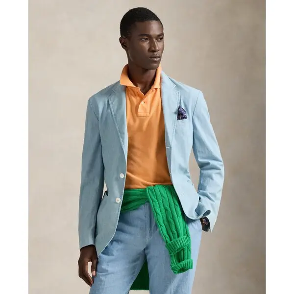 Ralph Lauren Polo Soft Tailored Suit Jacket - Chambray