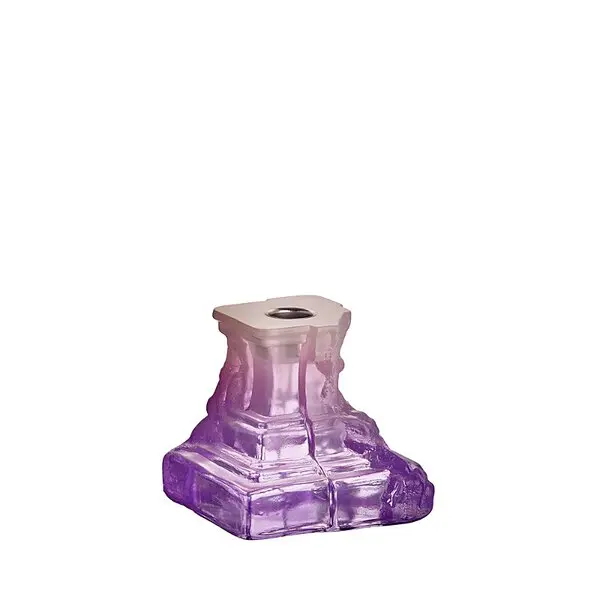 KOSTA BODA Rocky Baroque Candlestick, Small - Lilac Haze