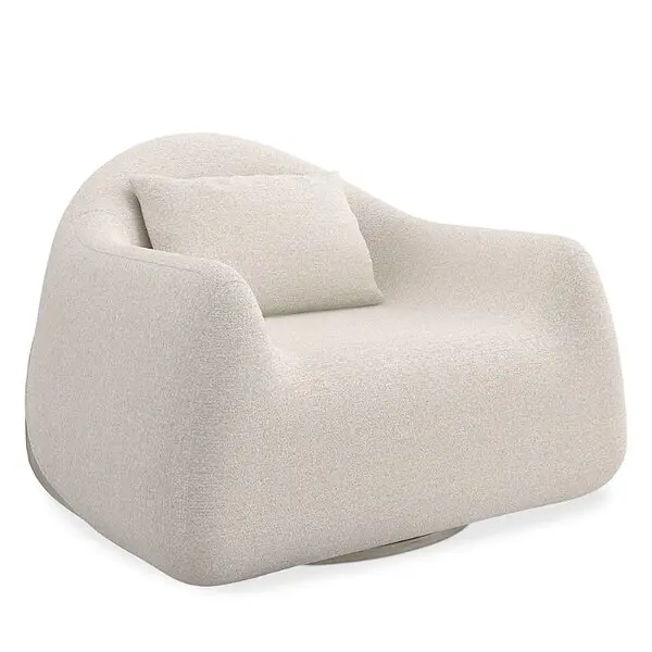 CARACOLE Serenity Swivel Chair - Ivory