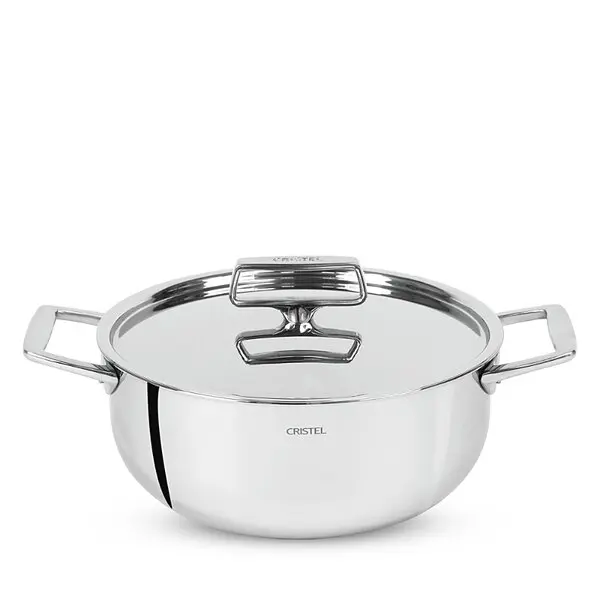 CRISTEL Castel Pro Mini 0.5 Qt. Stainless Steel Stew Pan - Silver