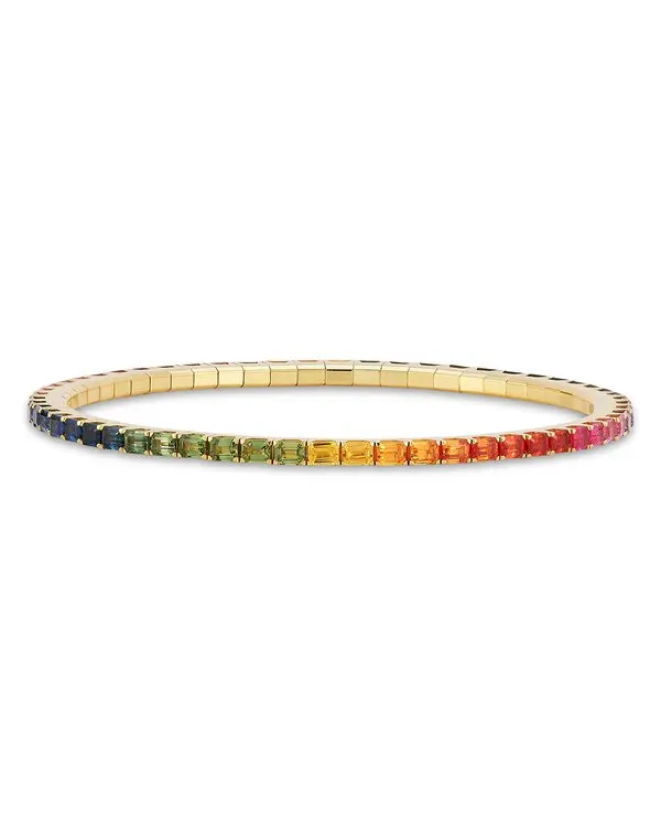 EXTENSIBLE Rainbow Sapphire Tennis Bracelet - Multi