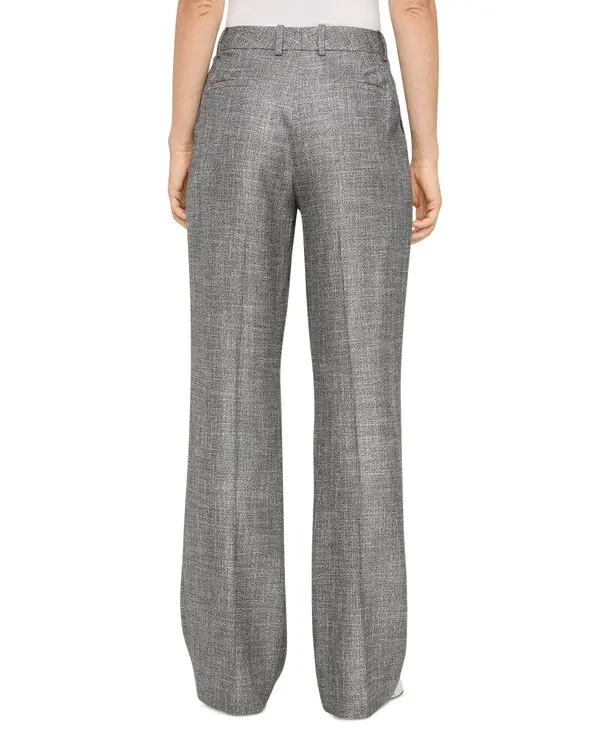 Lafayette 148 New York Gates Full Leg Pants - Black Multi
