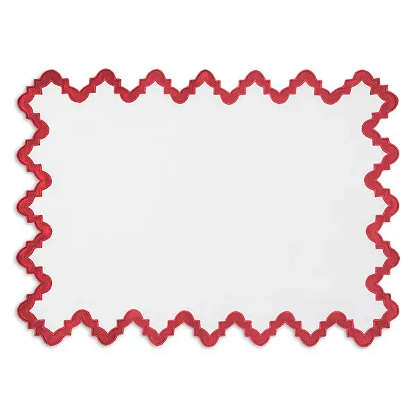 MATOUK Aziza Placemat, Set Of 4 - Scarlet