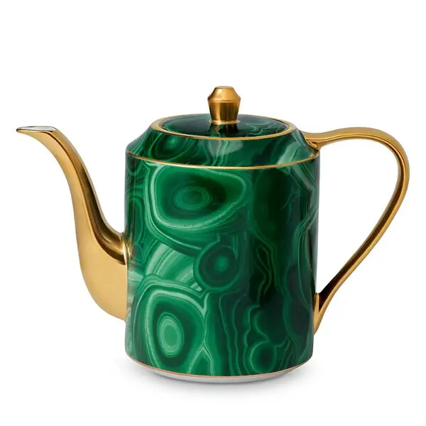 L'Objet Malachite Teapot - Green