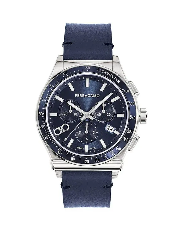 FERRAGAMO 1927 Chrono Chronograph, 42mm - Blue