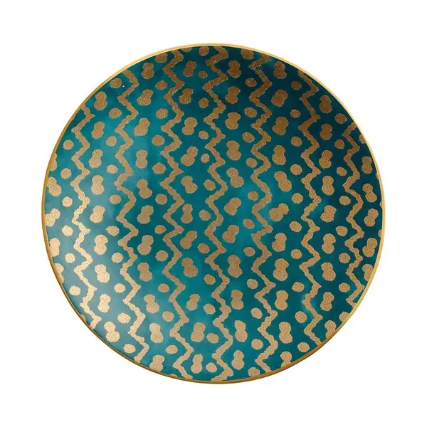 L'Objet Fortuny Canape Plates, Set Of 4 - Blue