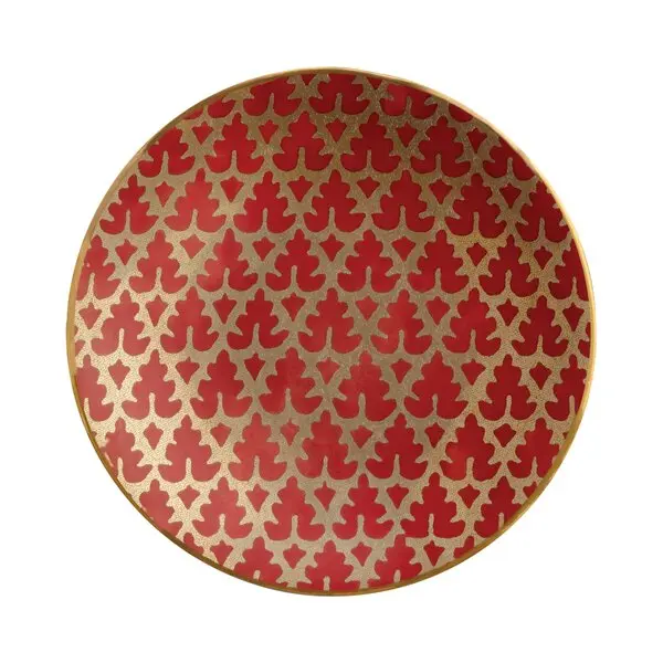 L'Objet Fortuny Canape Plates, Set Of 4 - Red
