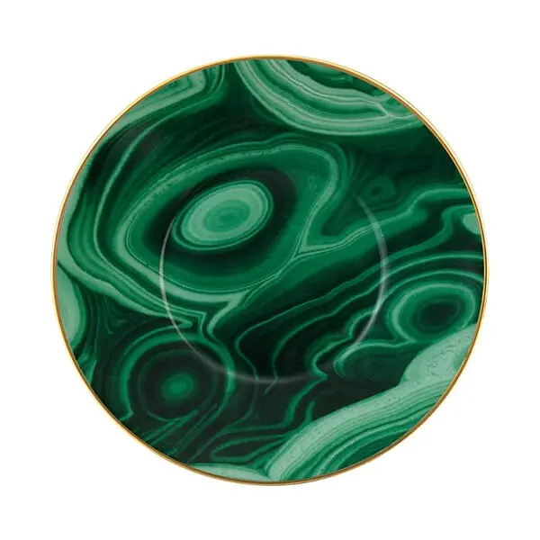L'Objet Malachite Saucer - Green