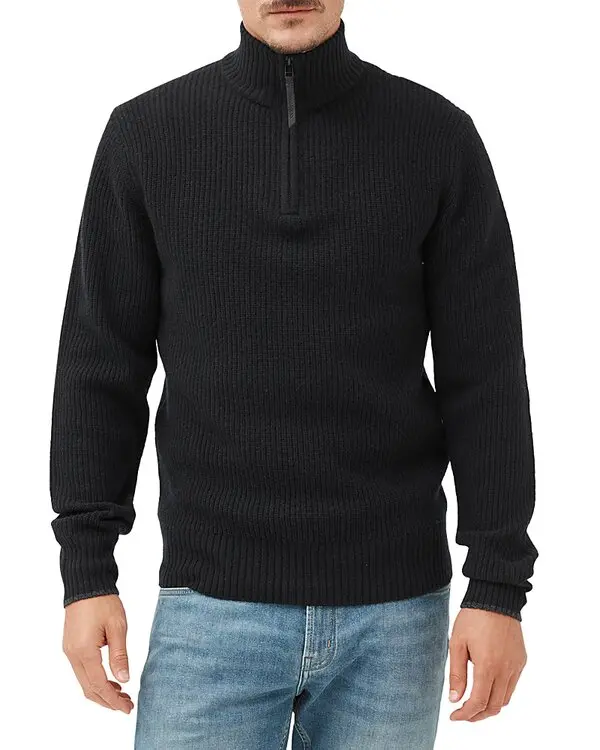 Rodd & Gunn Robbies Road Quarter Zip Sweater - Midnight