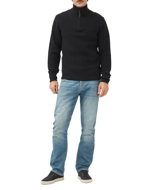 Rodd & Gunn Robbies Road Quarter Zip Sweater - Midnight