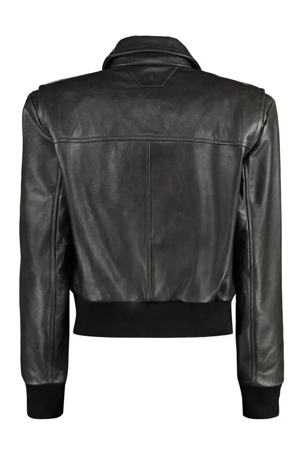 Salvatore Santoro Leather Jacket In Black - 48% Off | Editorialist