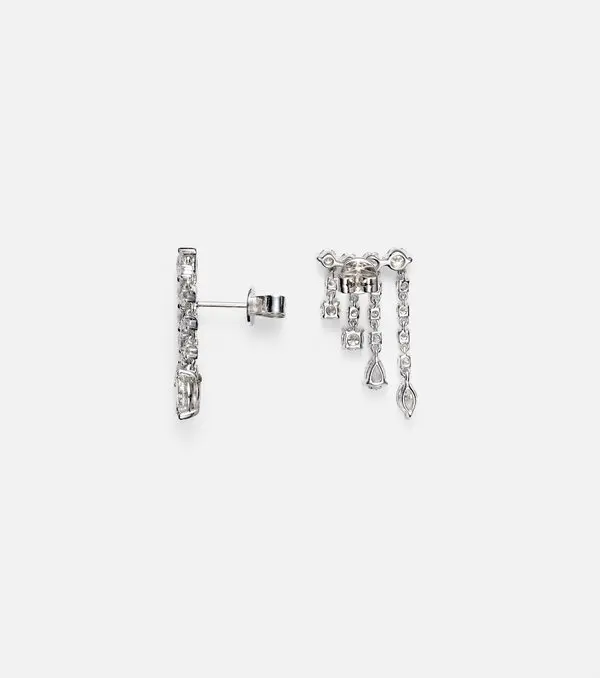 ANITA KO Rain Small 18kt White Gold Drop Earrings