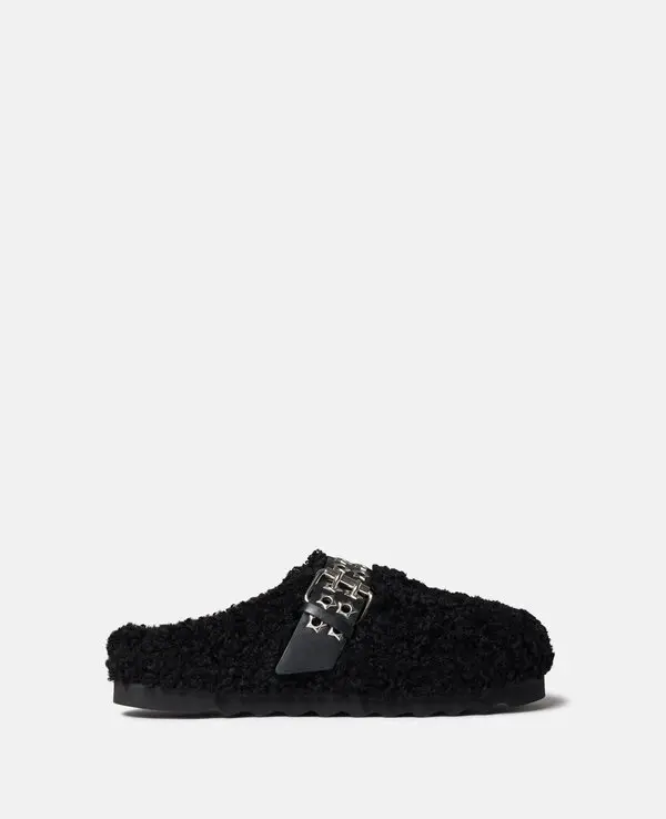Stella McCartney Elyse Studded Strap Backless Clogs