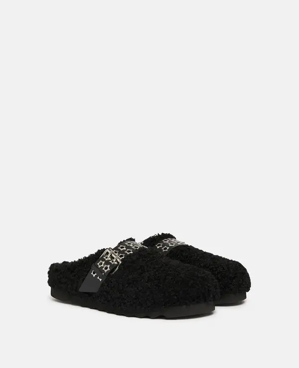 Stella McCartney Elyse Studded Strap Backless Clogs