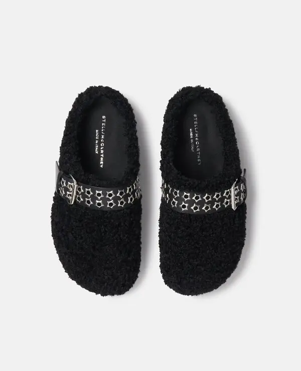 Stella McCartney Elyse Studded Strap Backless Clogs