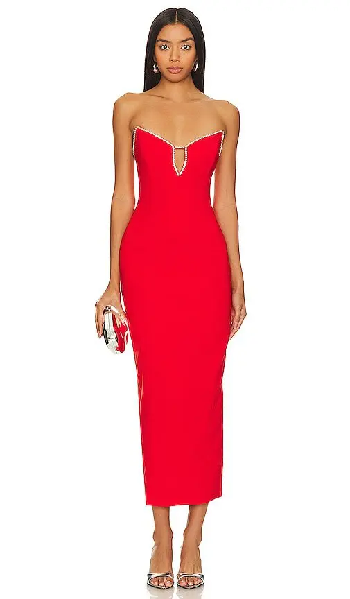 RUNAWAY THE LABEL Bec Midi Dress