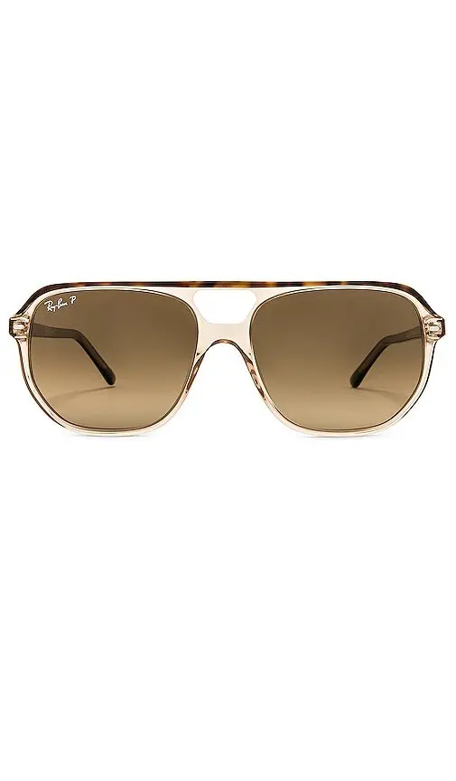Ray-ban Aviator Sunglasses - Havana & Transparent Brown