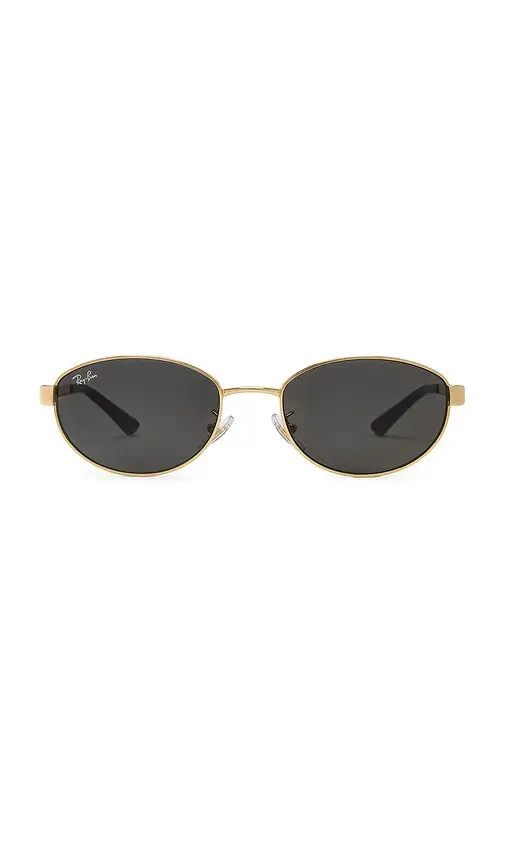Ray-ban Oval Sunglasses - Black & Gold
