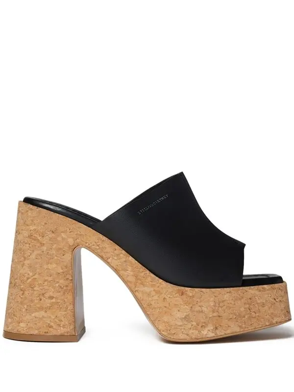 Stella McCartney 105mm Skyla Cork-platform Sandals - Black