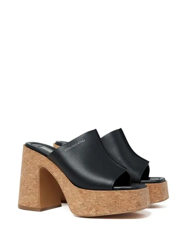 Stella McCartney 105mm Skyla Cork-platform Sandals - Black