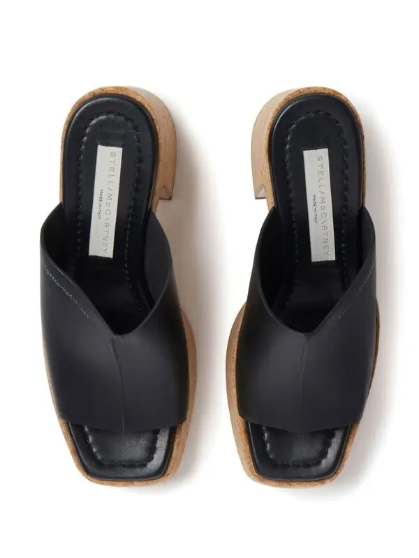 Stella McCartney 105mm Skyla Cork-platform Sandals - Black