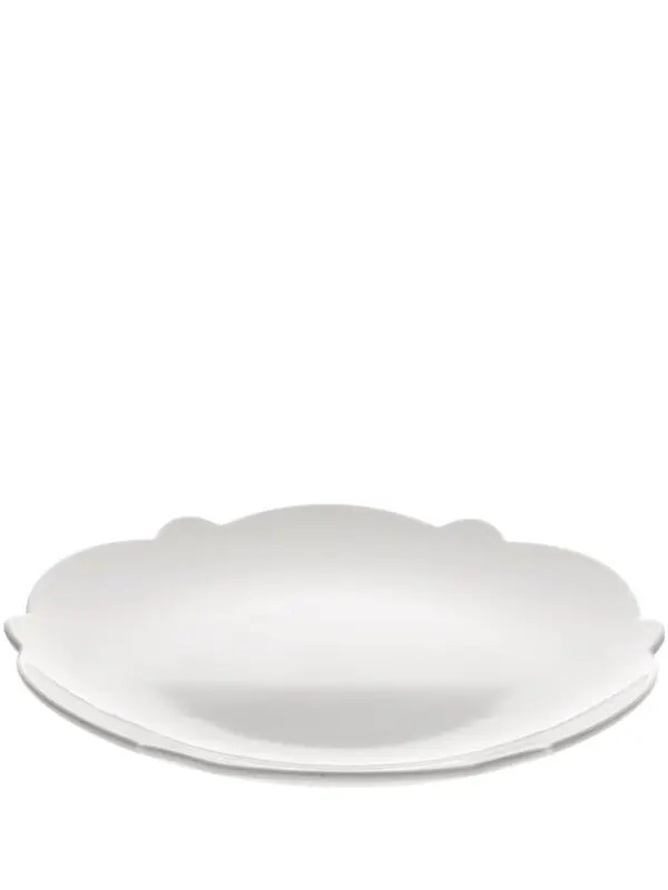ALESSI Scallop-edge Round Plate - White