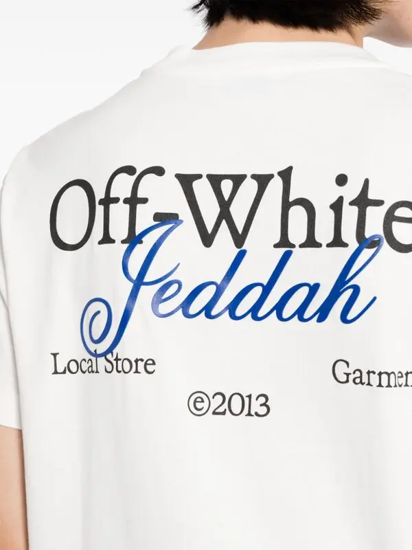 Off-White Jeddah Logo-print Cotton T-shirt