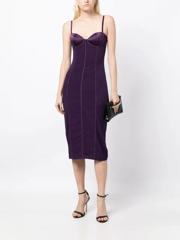 FLEUR DU MAL Mesh Bustier Dress