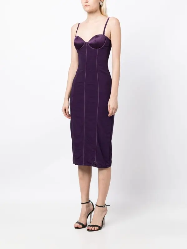 FLEUR DU MAL Mesh Bustier Dress