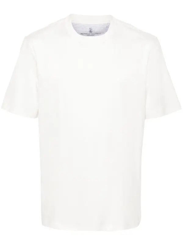 Brunello Cucinelli Crew-neck Cotton T-shirt - White