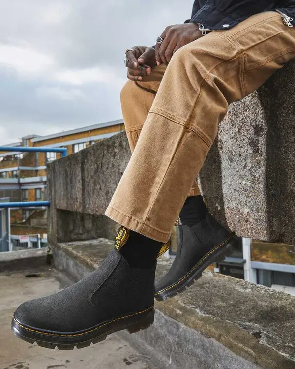 Martens Hardie Ii Leather Chelsea Work Boots Black