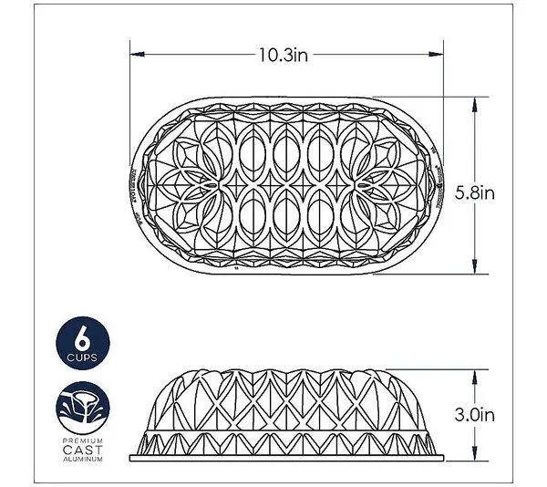 NORDICWARE Jubilee Loaf Pan