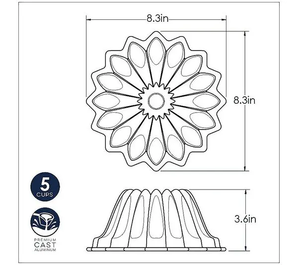 NORDICWARE Lotus Bundt Pan