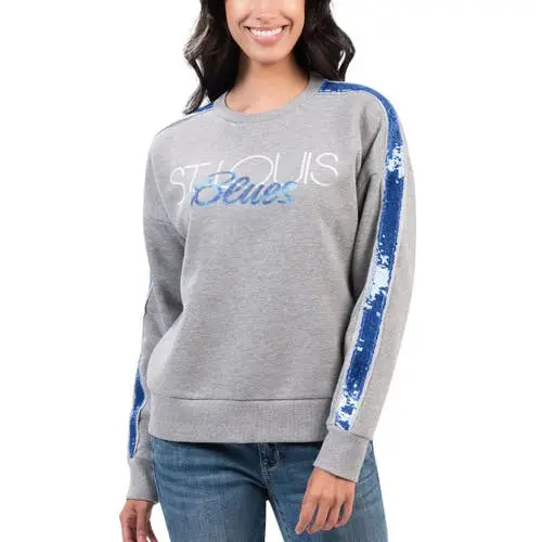 G-III 4HER BY CARL BANKS St. Louis Blues Penalty Box Pullover Sweatshirt